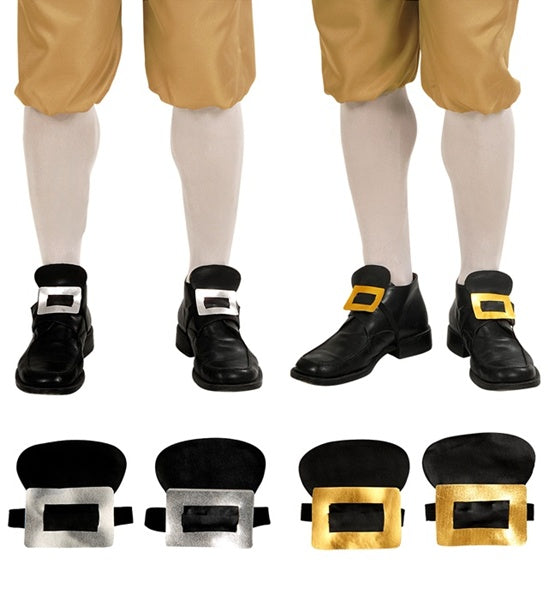 Shoe Buckles Costume Accessory | Colonial | Pilgrim | Gold & Silver ...