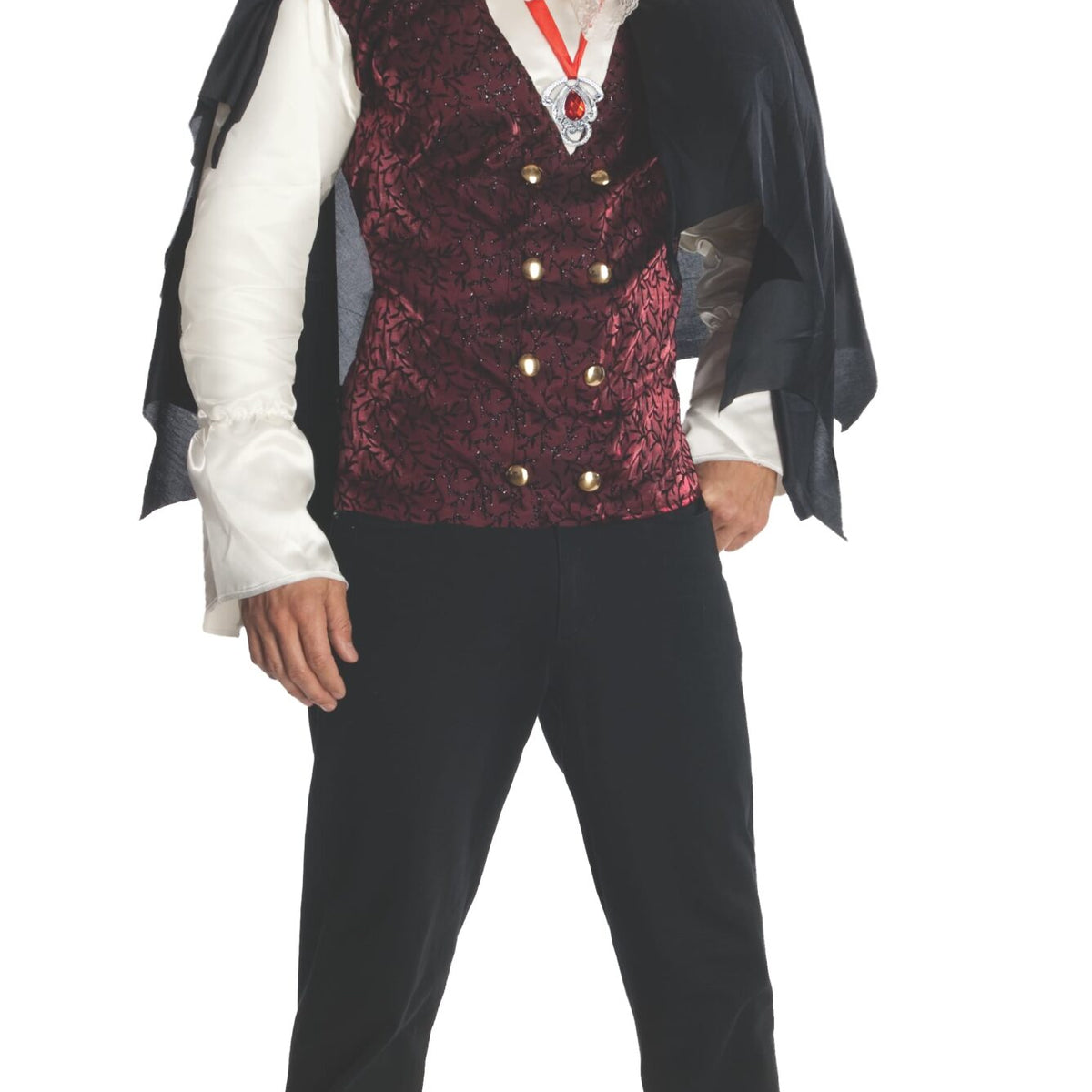 Vampire Deluxe Costume for Adults | Classic Dracula Halloween Look ...