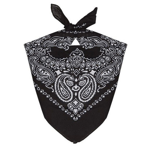 Black Cowboy Bandana | Western Outlaw Scarf | Costume Accessory — The ...