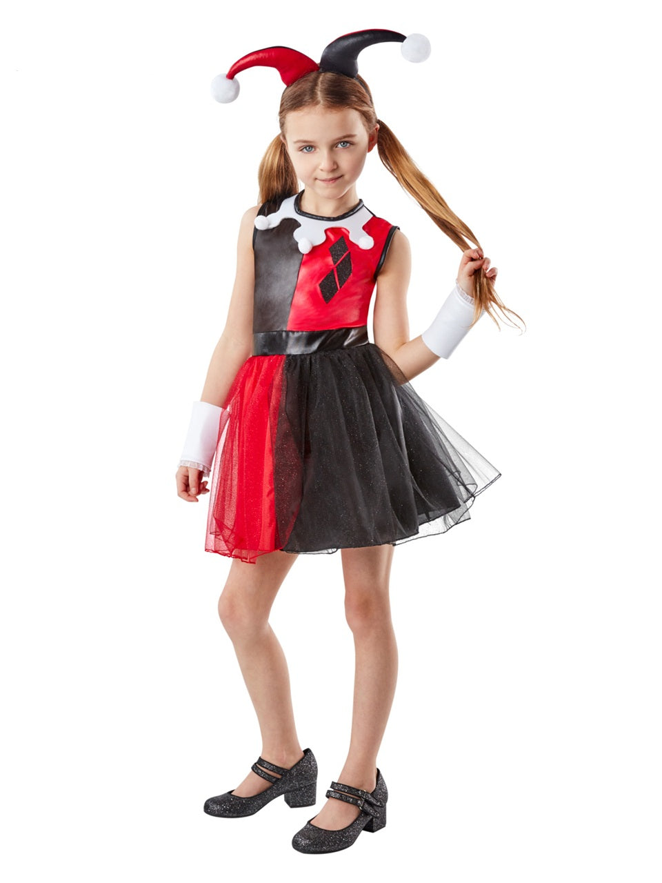Harley Quinn Costume for Kids | DC Comics Girls Dress & Headband — The ...
