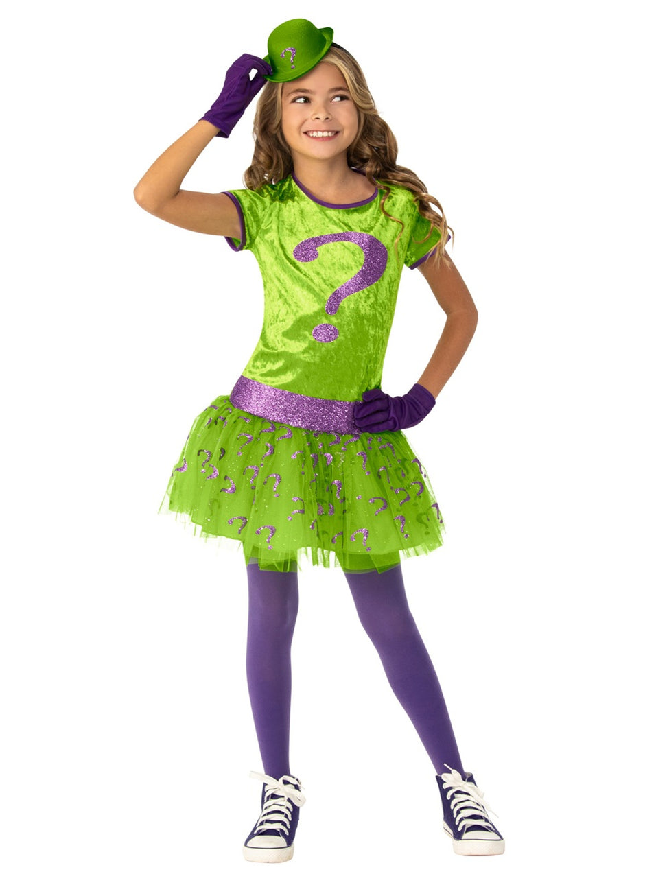 Kids Riddler Costume Tutu Dress | DC Comics Girls Halloween Outfit ...
