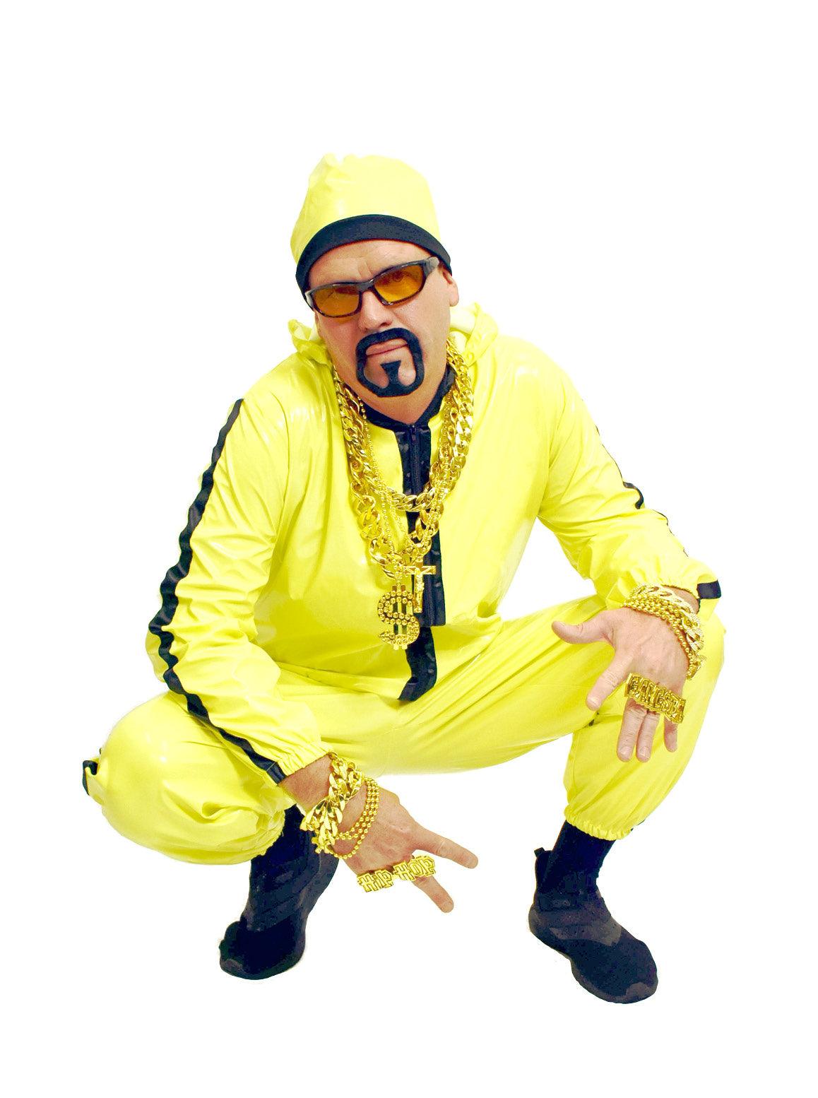 Ali G Style Costume + Glasses + Beard + Necklace — The Costume Company