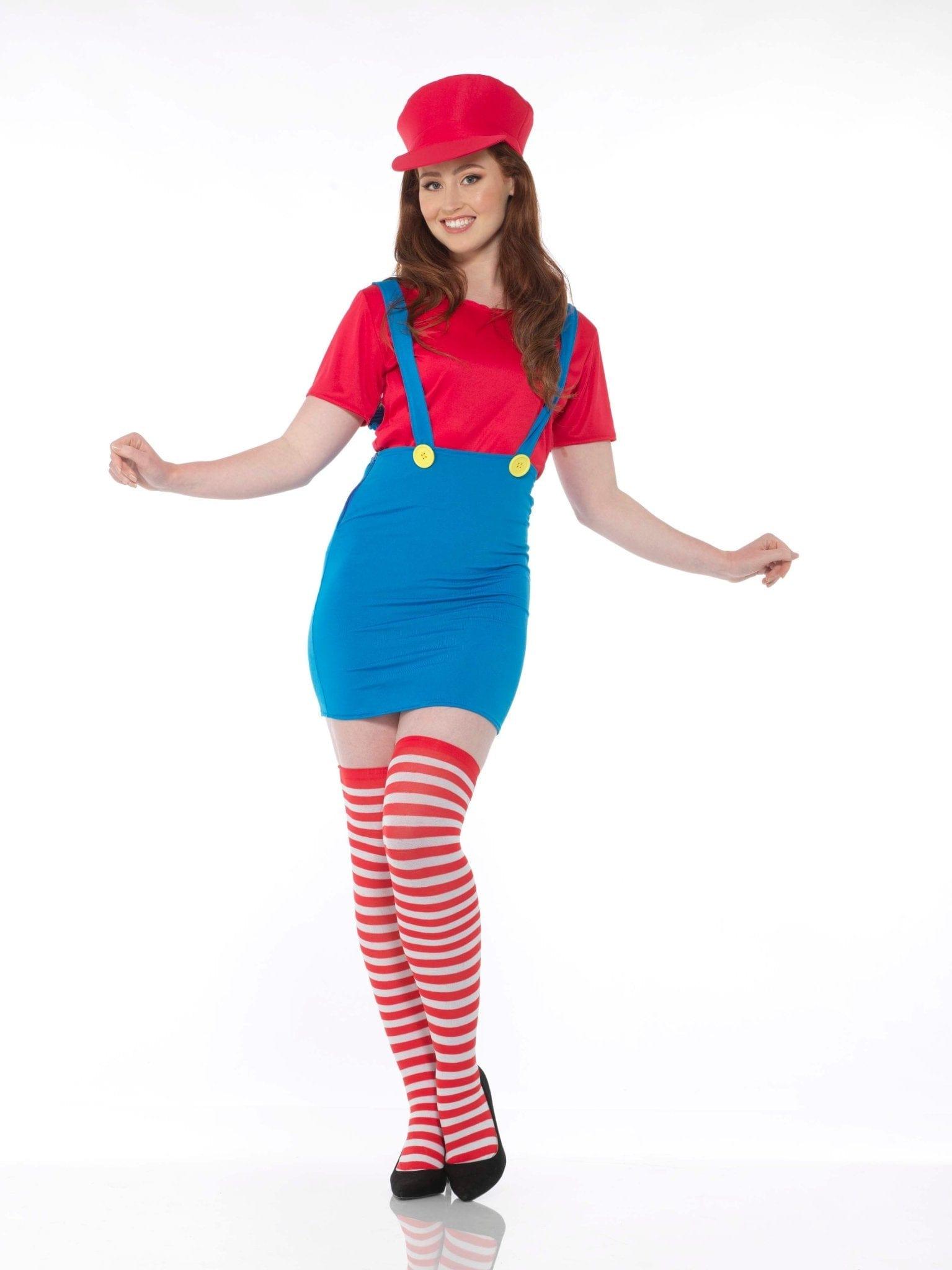 Girls Plumber Red — The Costume Company