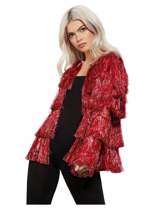 Red Tinsel Jacket — The Costume Company